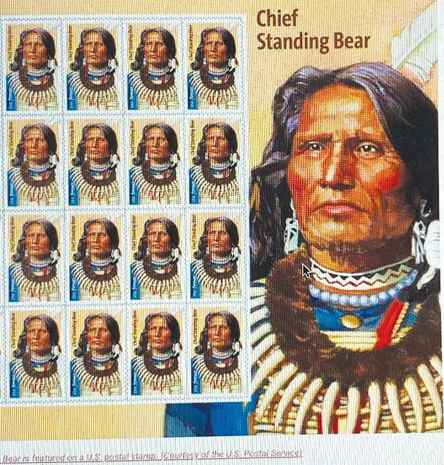 Chief Standing Bear to be on Postage Forever Stamps