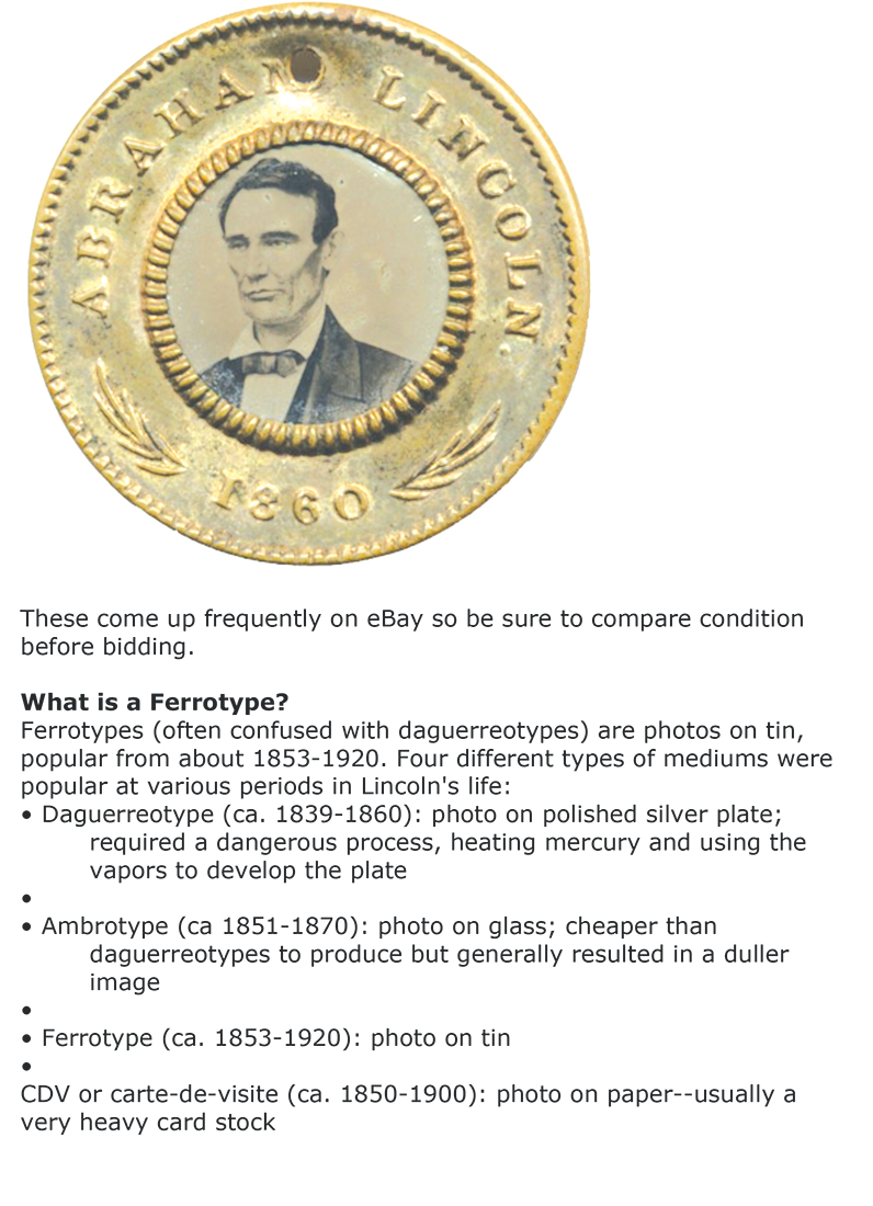 Ferrotype—tin types—Political Photography